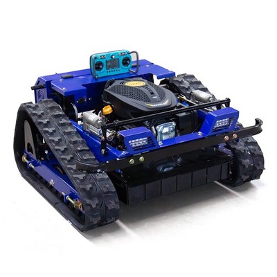 9HP RC Gas 24V Tracked Robot Remote Control Lawn Mower Slope 225CC Free ...