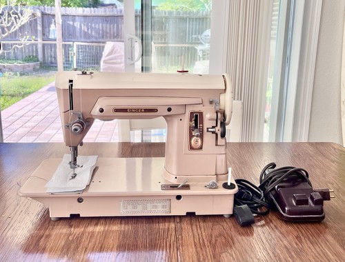 Singer 404 Sewing Machine w/ Power Cord And Foot Pedal. Recently Tuned ...