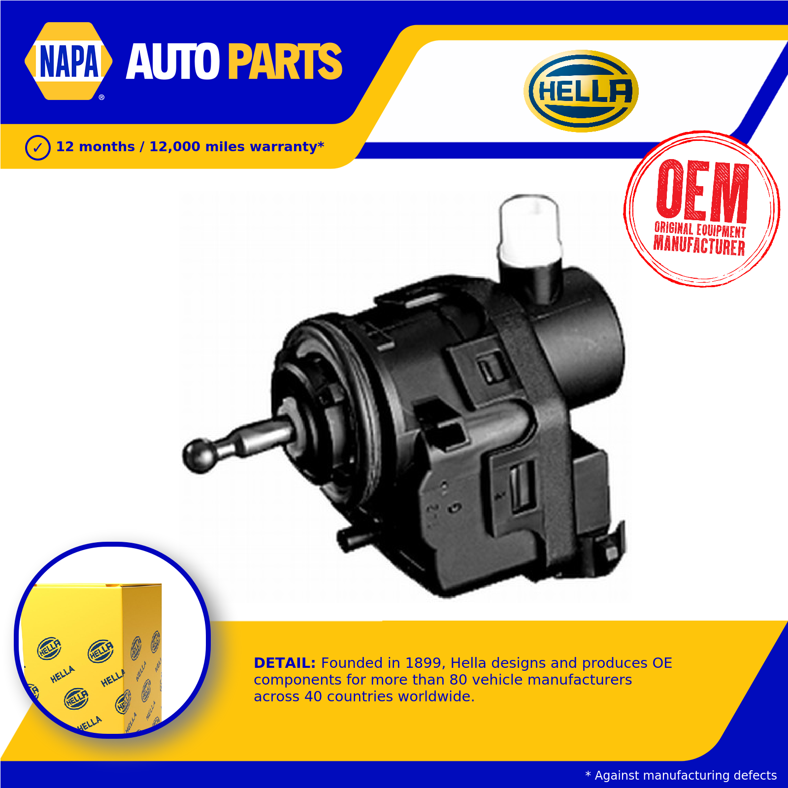 Headlight Adjuster fits RENAULT MASTER Mk2 1.9D 2.2D 2.5D 2.8D 98 to 03 ...