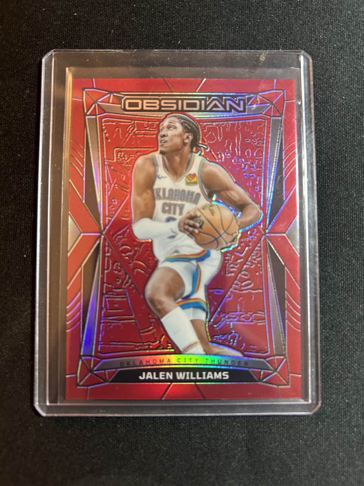 Jalen Williams 2024 Obsidian #2 Electric Etch Red Flood Price Guide ...