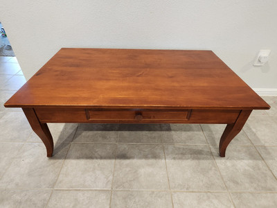 VINTAGE ETHAN ALLEN Country Colors Collections Maple Coffee Table | eBay