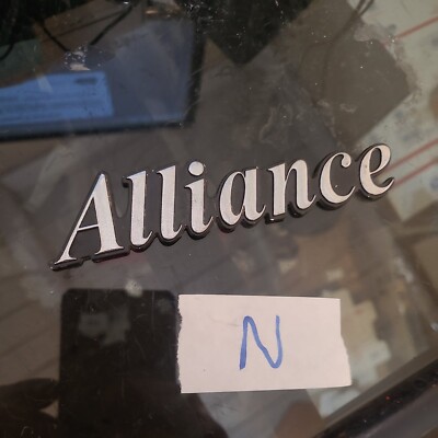 VINTAGE AMC ALLIANCE PLASTIC STICK ON EMBLEM OEM ...AMERICAN MOTORS | eBay