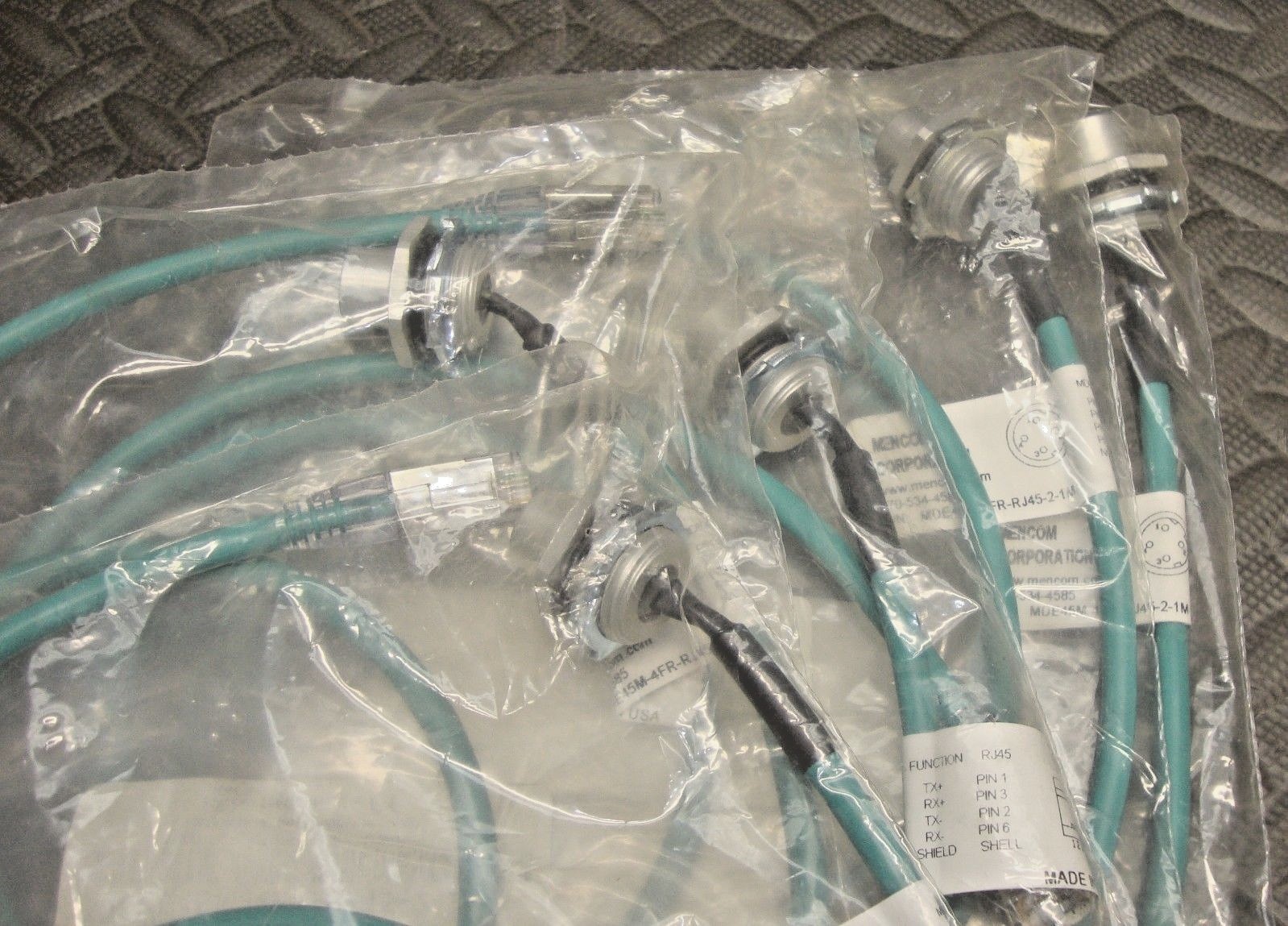 5 Lot Mencom MDE45M-4FR-RJ452-1M 42 Volt 1.5 Amp Cable for sale online ...