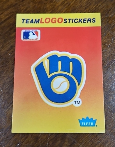 1991 Fleer Team Logo Stickers Milwaukee Brewers | eBay