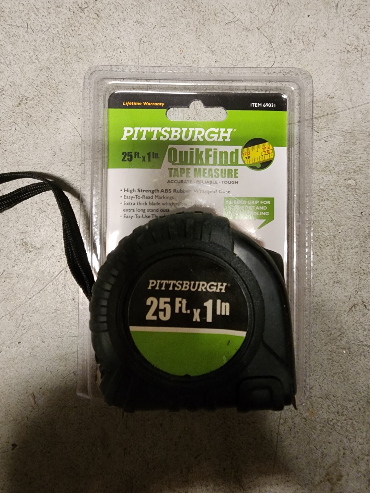 pittsburgh Tape Measure : 25 Ft by 1 In QuickFind with ABS Case | eBay