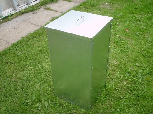 Single Galvanised steel feed bin Rat and Rodent proof | eBay UK