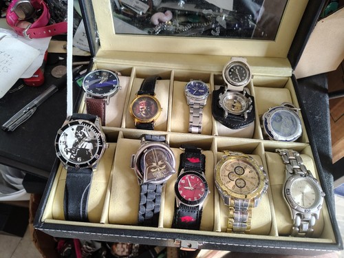 LOT 10 MIX WATCHES No Case | eBay