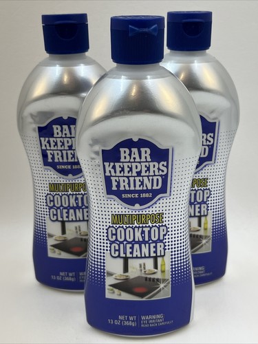 X3 lot 13oz Bottle Bar Keepers Friend Cooktop Cleaner Stove Cleaner ...