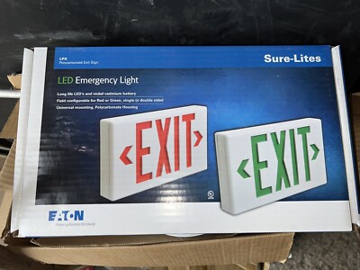 Exit Signs - Green Letters