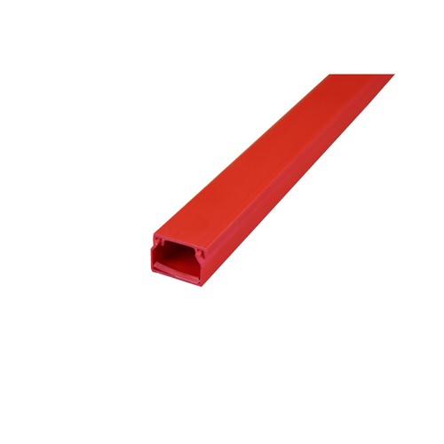 PVC Electrical Cable Mini Trunking Wire Conduit Tidy Plastic Cover RED ...