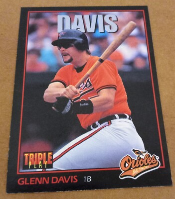1993 Leaf Triple Play #73 GLENN DAVIS Baseball Card #73. BALTIMORE ...