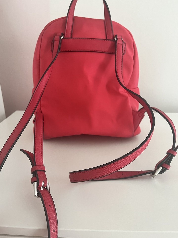 Small Guess Coral Pink Backpack | eBay