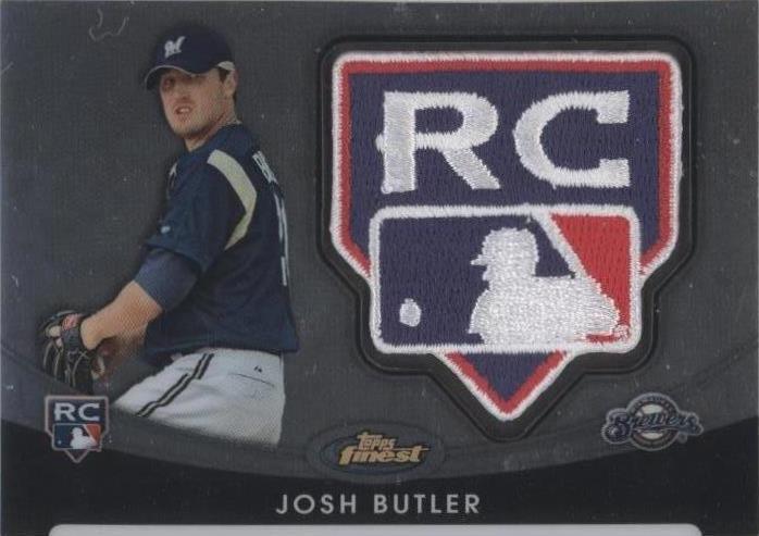 2010 Topps Finest - Josh Butler #147 Rc Mlb Logo Patch /50 (RC) for ...