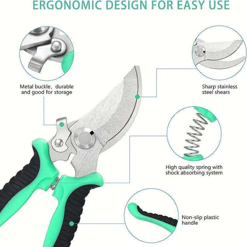 3PACK Pruning Shears Cutter Home Gardening Plant Scissor Branch Garden ...