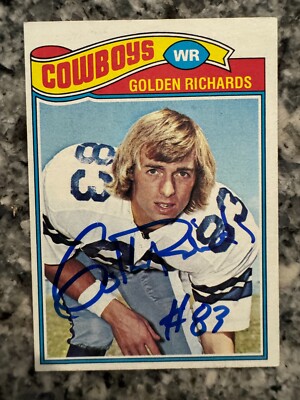 Golden Richards Signed DALLAS COWBOYS Card 1977 Topps | eBay