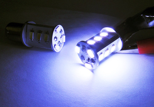 2x 1157 S25 BAY15d 12 SMD LED Brake Light 7000K Bulbs for FORD DODGE ...