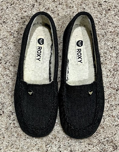 Vintage Roxy Shoes Nicole Loafer Slip-On Tweed Fabric Very Good Condition Size 7 | eBay