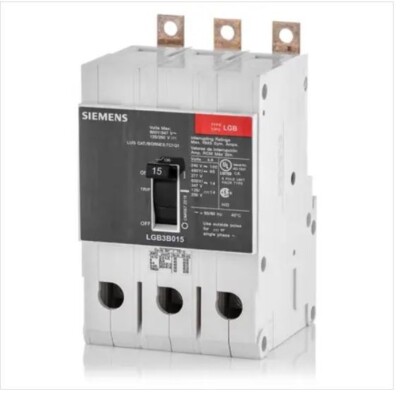 Siemens LGB3B015 VL Series, type LGB, 3P, 3PH, 15A, 600V, 100kA@240V | eBay