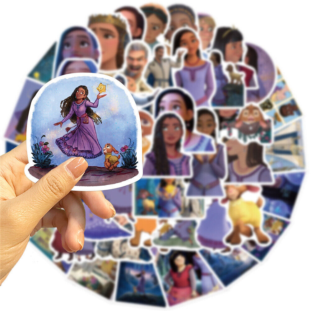 50pcs Wish Movie Cartoon Stickers Decal Kid' Car Birthday Party ...