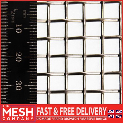 The Mesh Company SS304 Woven Mesh 4 LPI 0.9mm Wire | 150 x 150mm x 2 ...