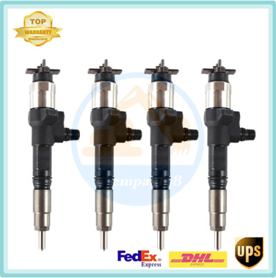 4*Fuel Injectors 095000-6800 for Kubota V3800DI 1J574-53050 &53051 ...