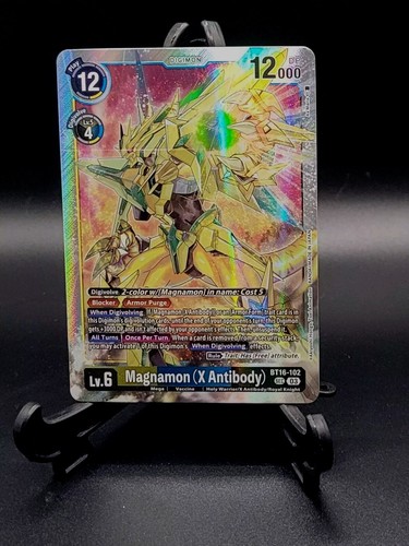 Magnamon (X-Antibody) BT16-102 Secret Rare Beginning Observe Digimon ...