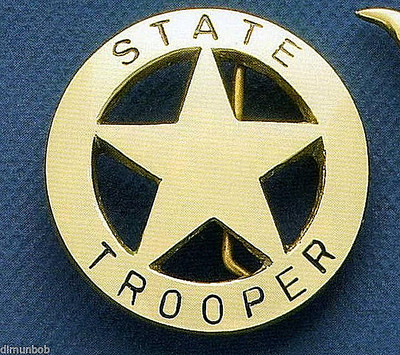 State Trooper Badge Belt Buckle ( Solid Brass) | eBay