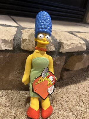 Vintage 1990 Marge Simpson Plush Doll The Simpsons Burger King W/ Purse ...