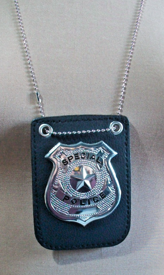 Adult Silver Special Police Badge Necklace with Chain – Police Officer ...