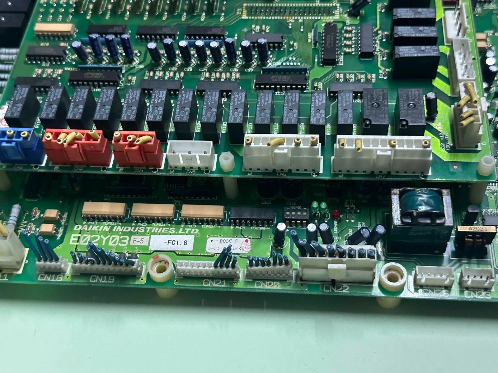 Daikin E02Y03 F-5-FC1.8 Air Cooled Chiller Motherboard W/ E99Y09-3 Rev ...