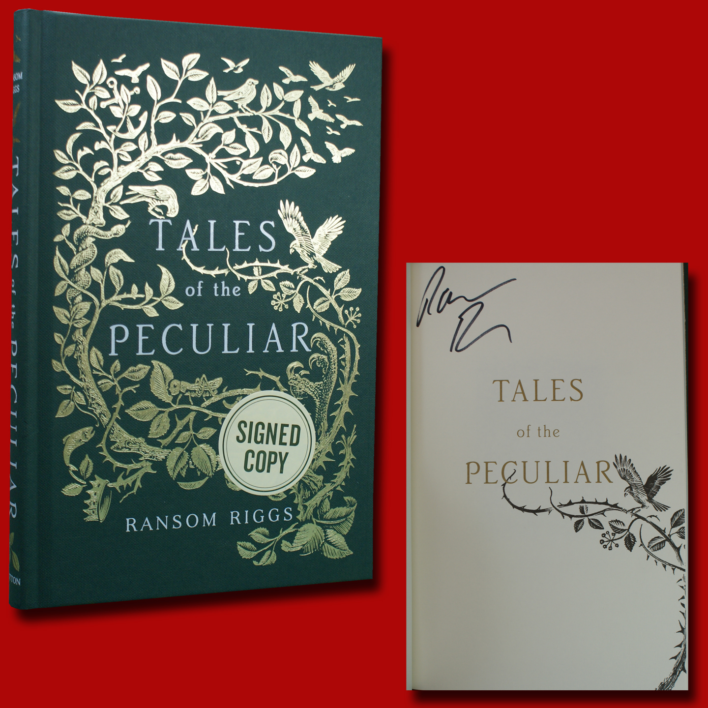 Ransom Riggs Signed Tales of The Peculiar 1st Printing Hardcover Book ...