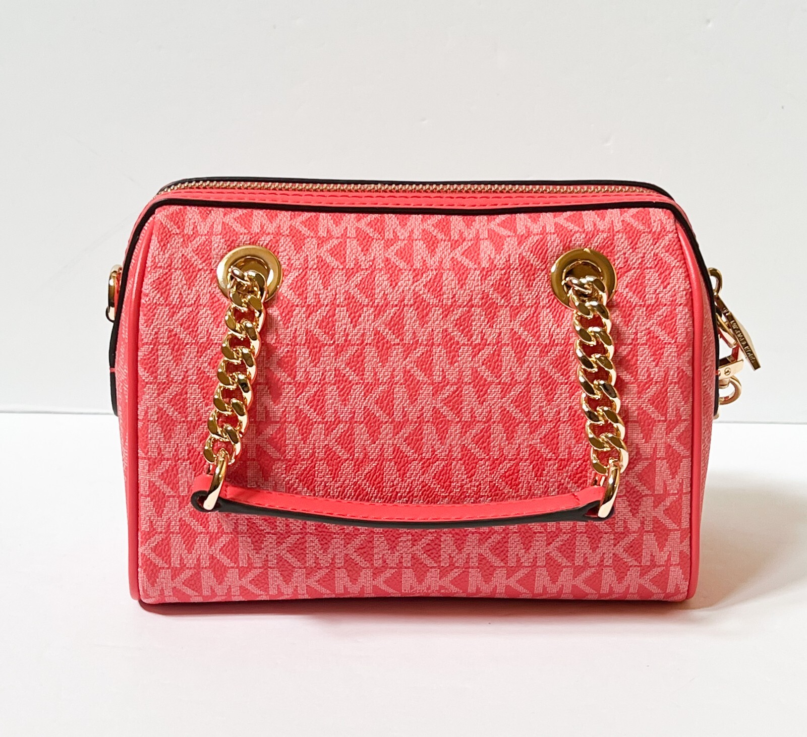 MICHAEL KORS BLAIRE XS DUFFLE SATCHEL SHOULDER CROSSBODY BAG MK DAHLIA ...