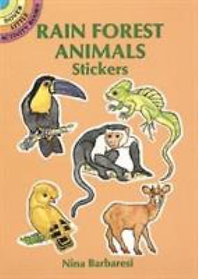 Rain Forest Animals Stickers; Dover Li- 9780486285931, paperback, Nina ...