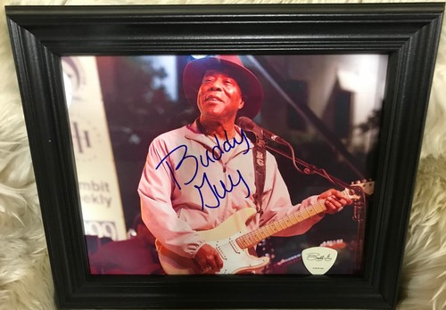 Buddy Guy signed 8x10 with Letter of Auth - Buddy Guy Guitar Pick ...