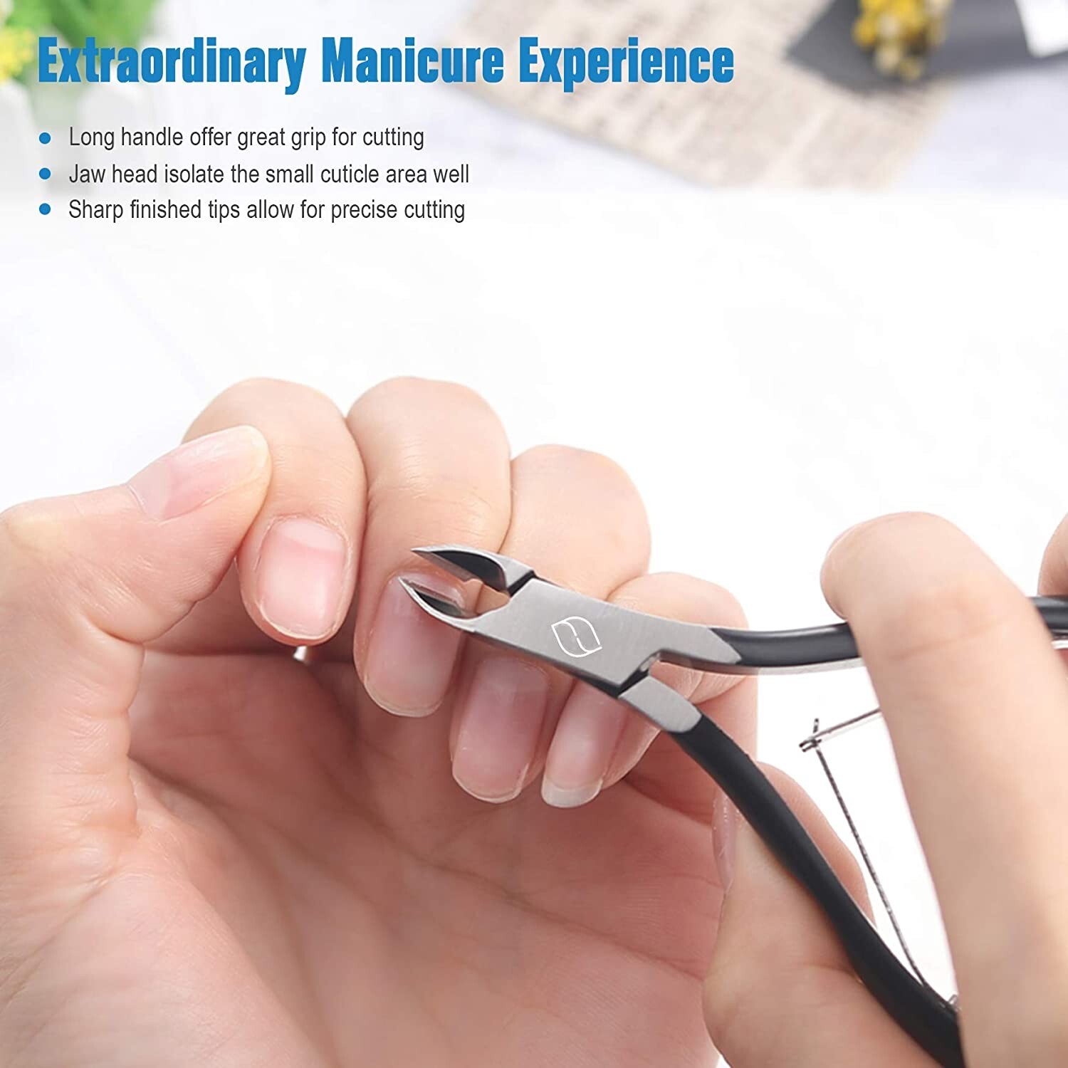 Brookstone Manicure Pedicure Professional Nail Cuticle Cutter Stainless ...