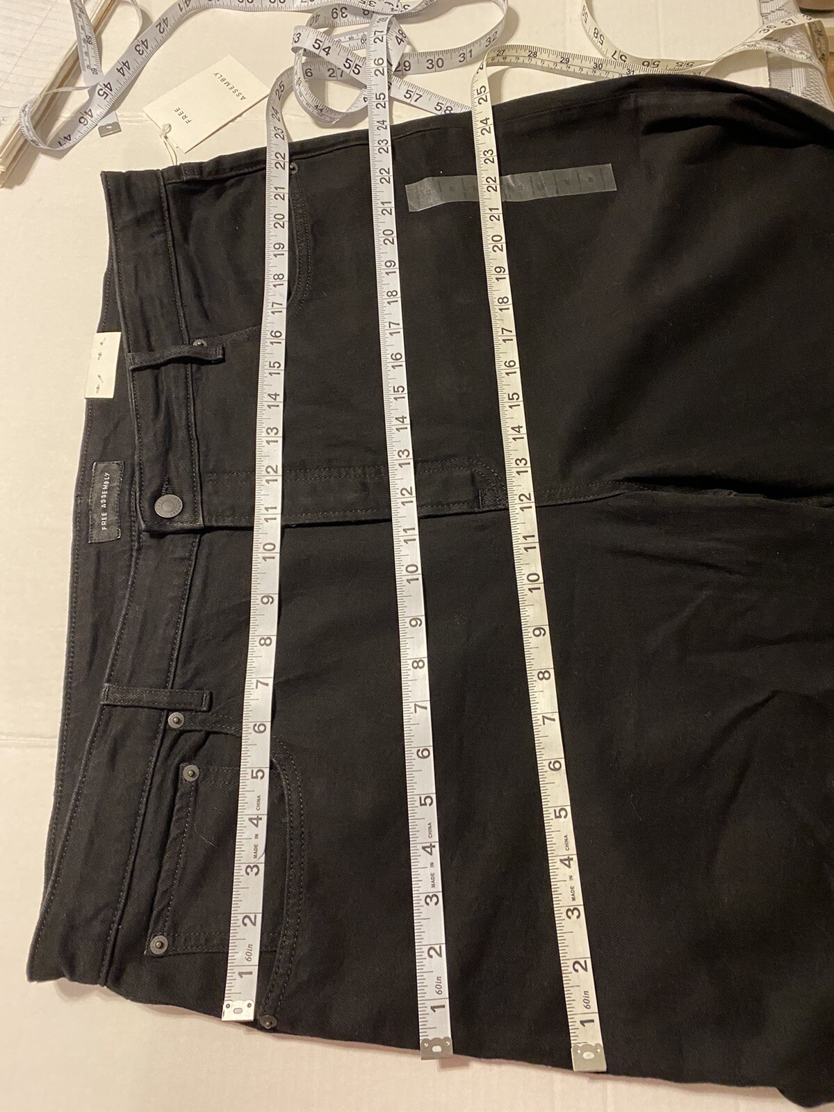 ⚫️ Free Assembly NWT Women’s 22 The Full Wide Straight Black Denim ...
