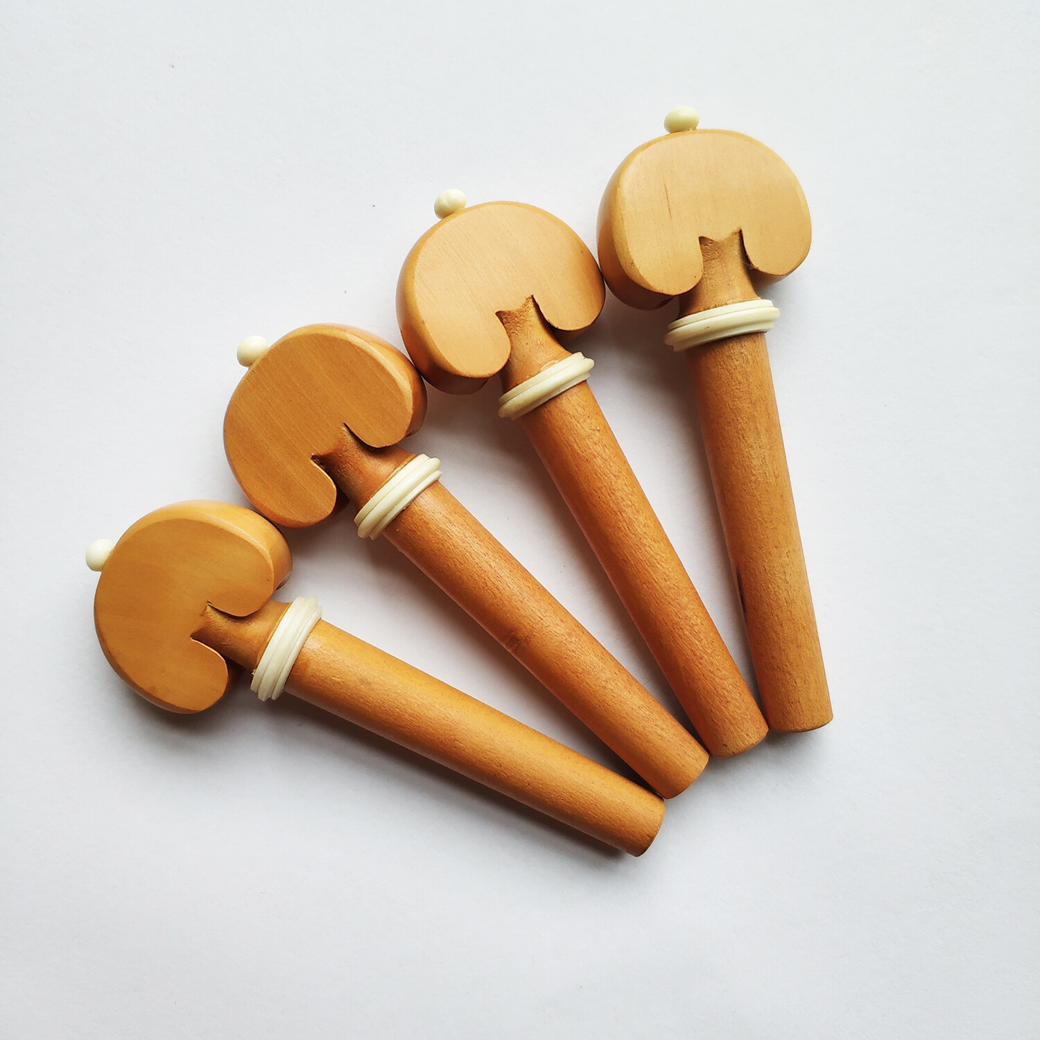 4/4 Violin Boxwood Fitting Tailpiece Chinrest Pegs Endpin Box wood Bone ...