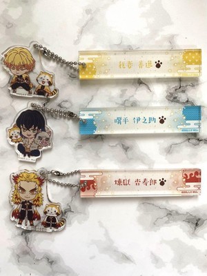 Demon Slayer Acrylic Key Chain Bulkagatsuma Zenitsu Kuhira Inosuke ...