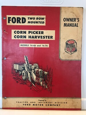 Antique & Vintage Manuals - Row Corn Pickers