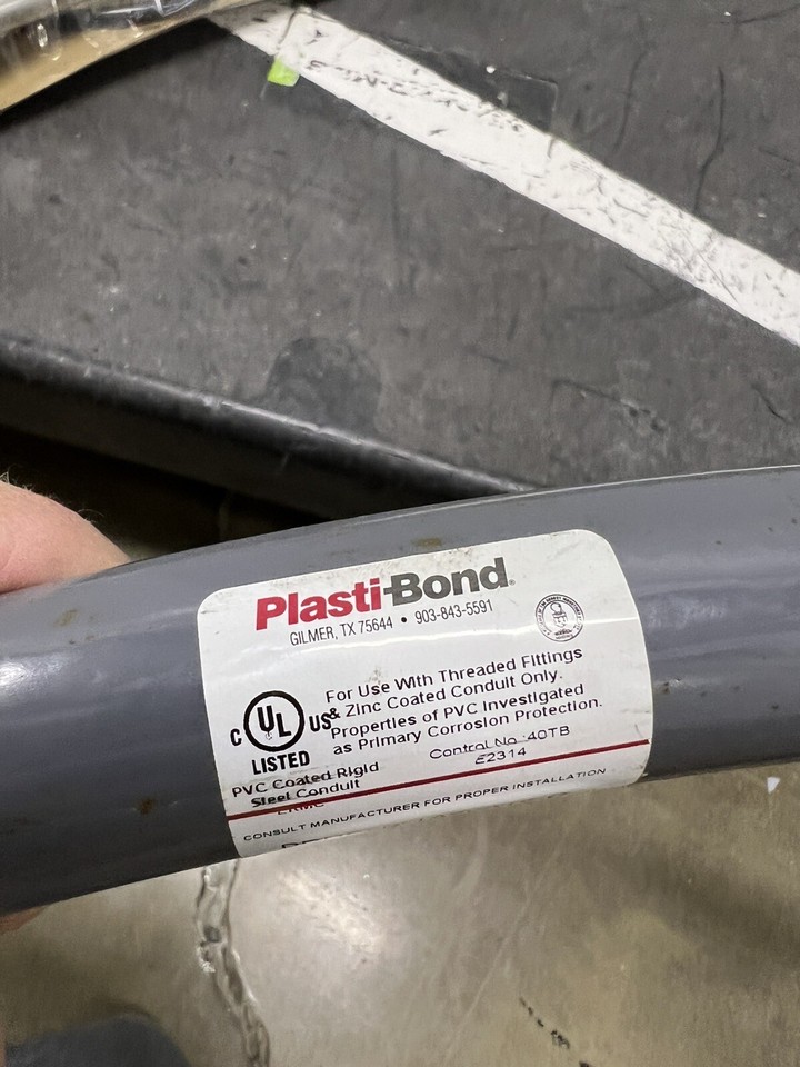 PRHELB-1X90X18-D PVC-Coated Steel 90-Degree Rigid Conduit Elbow, 1 Inch ...