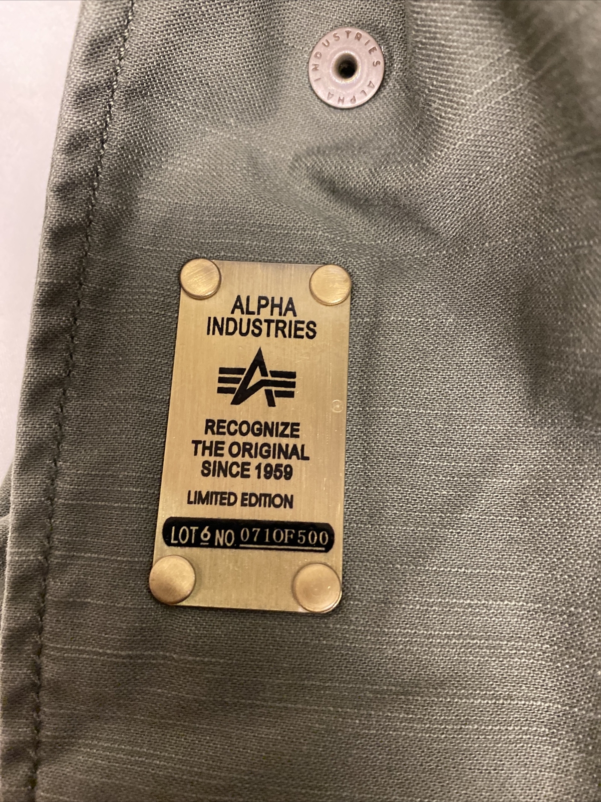 Alpha Industries 50th Anniversary Limited M-65 Olive … - Gem