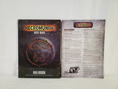 Necromunda Hive War Rulebook, Quick Reference Sheets, 40K Warhammer | eBay