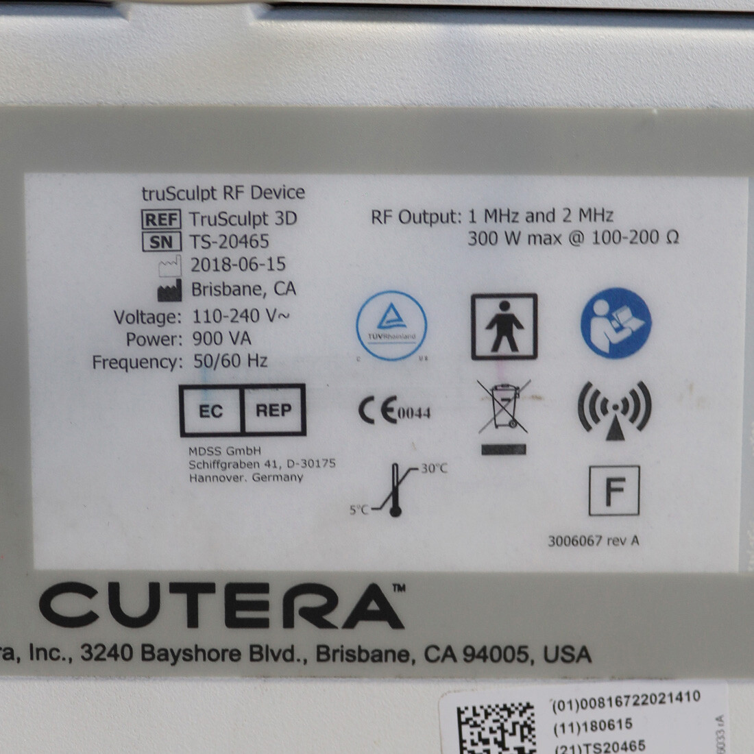 2018 Cutera truSculpt 3D RF Body Sculpting Fat Reduction Cellulite ...