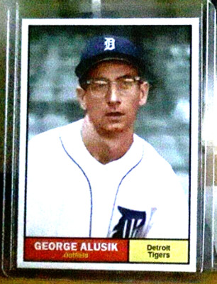 George Alusik Detroit Tigers 1961 Style Custom Baseball Art Card NM | eBay