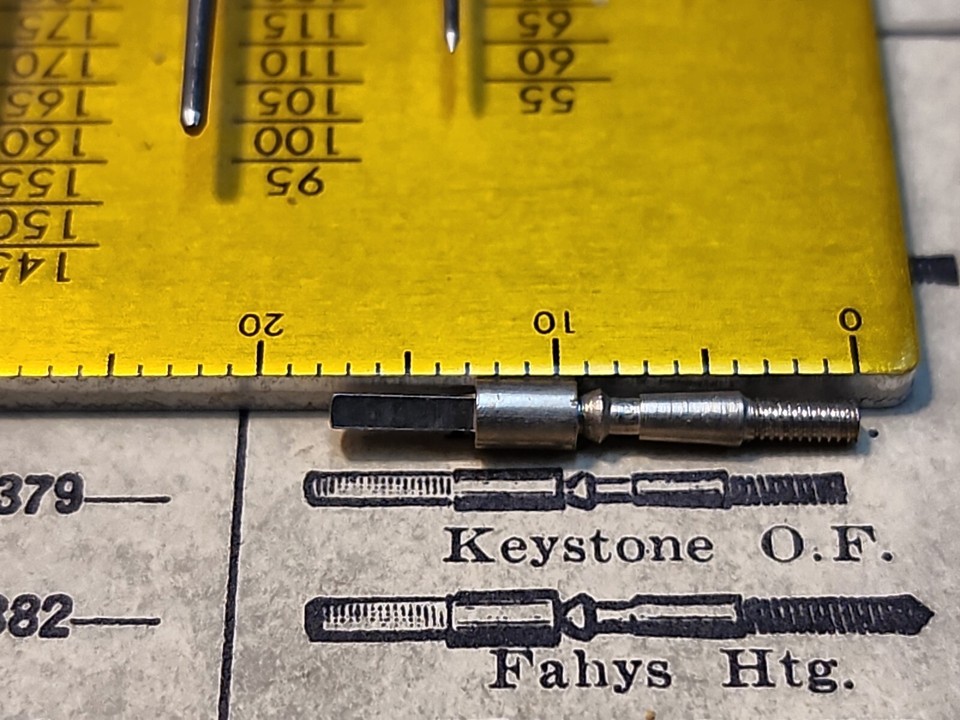 NOS American Pocket Watch Stem For 16s Keystone Open Face Case | eBay