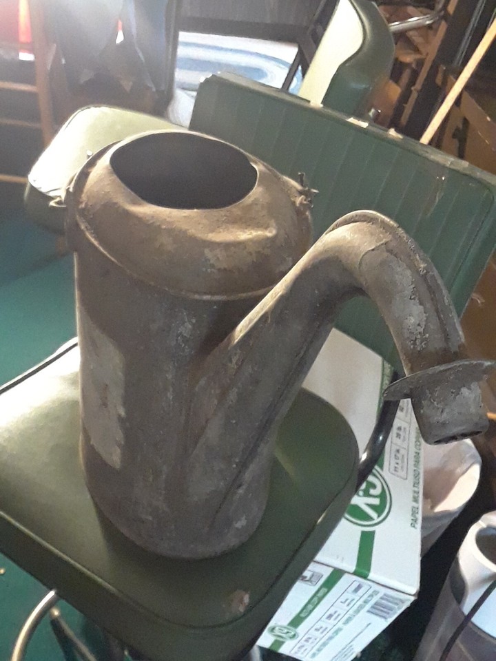 Vintage Galvanized Radiator Water Fill Can Goose Neck Service Station ...