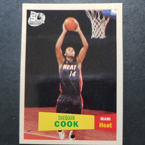 2007-08 Topps 1957-58 Variation #131 Daequan Cook Miami Heat 50th ...