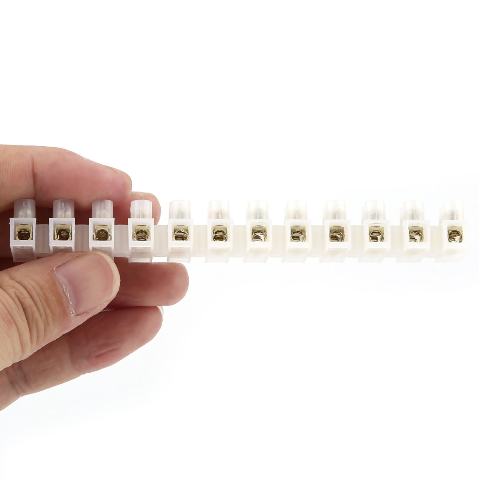 360V 10A Dual Row Screw Terminals Electric Barrier 12-terminal Strip ...