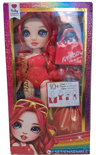 Rainbow High Swim & Style Ruby Anderson 11" Fashion Doll Shimmery Wrap ...
