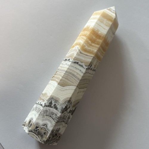 Dendritic Calcite Orange Tower 5.4" Elegant Natural Crystal Sculpture ...